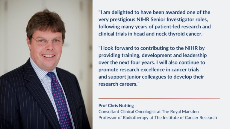 Exciting new research post - Professor Christopher Nutting Oncology